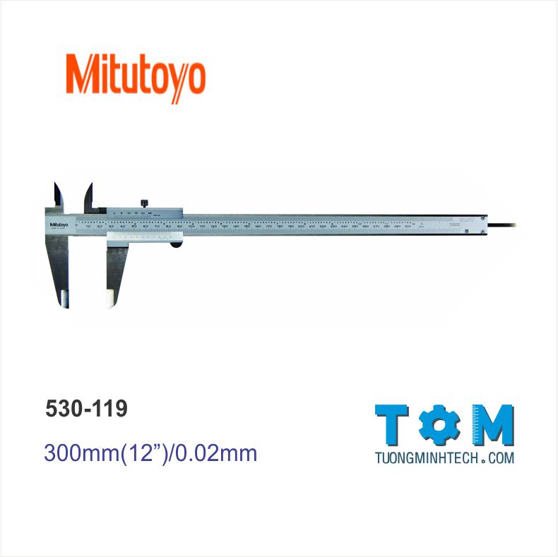 Thước cặp cơ khí Mitutoyo 530-119_300mm Japan, Thước kẹp cơ khí Nhật